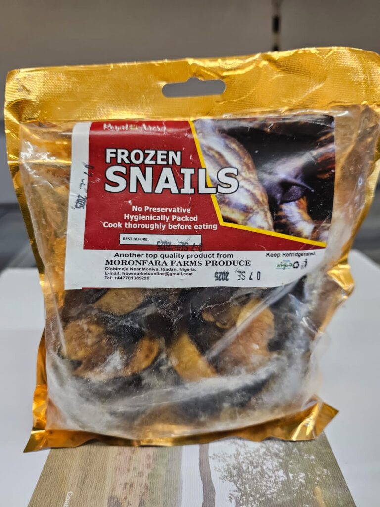 Royal Aresa Frozen Snails – Royal Aresa Foods and Spices